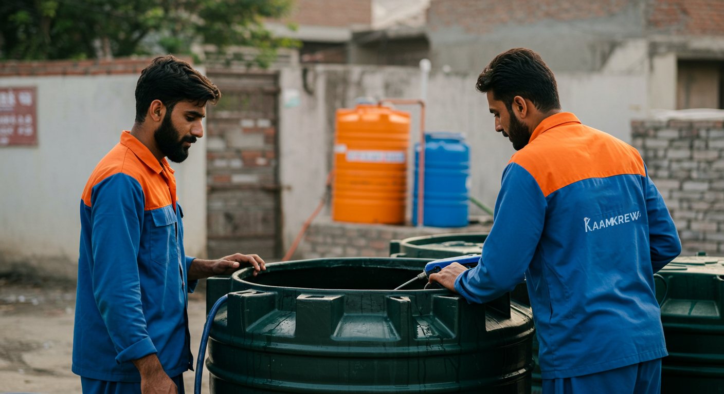 Want Clean Water? Try KaamKrew Tank Cleaning Services Today - kaamkrew